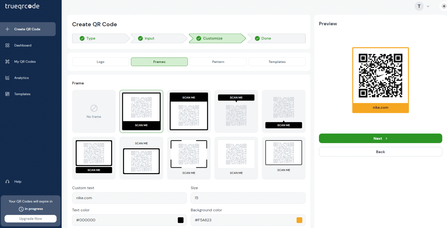 Mira nuestras funciones de código QR y experimenta las ventajas