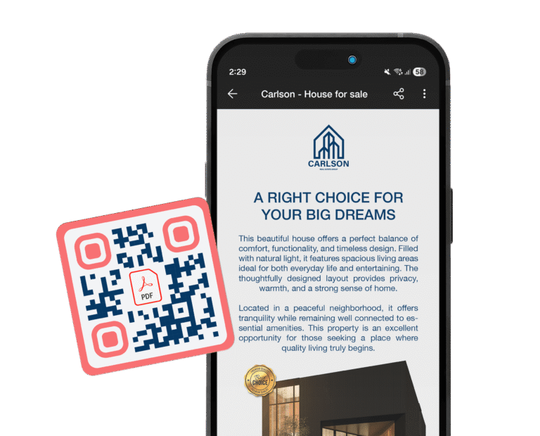 Convierte tu PDF en código QR al instante | Trueqrcode